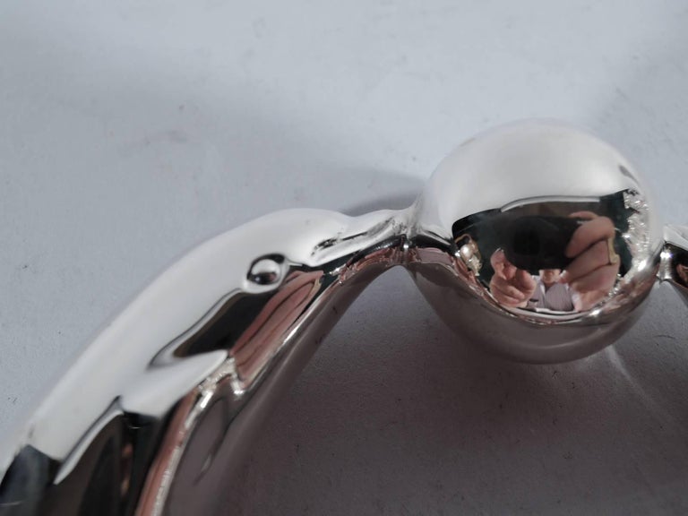 Tiffany Sterling Silver Baby Rattle with Playing Dolphins For Sale at ...