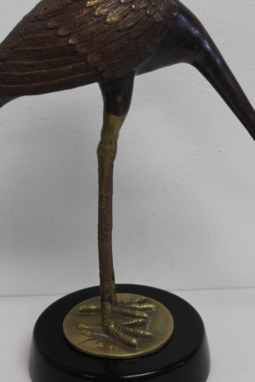 Pair of Brass Cranes at 1stDibs