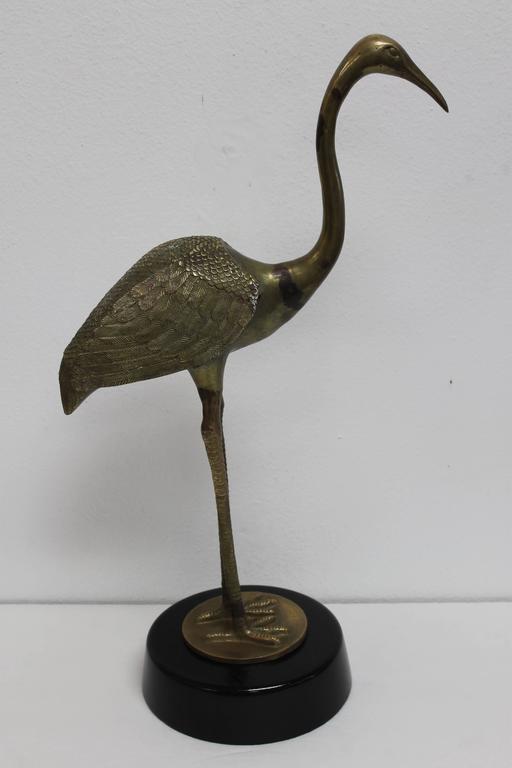 Pair of Brass Cranes at 1stDibs