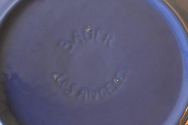 Bauer set of Five Chop Plates at 1stDibs