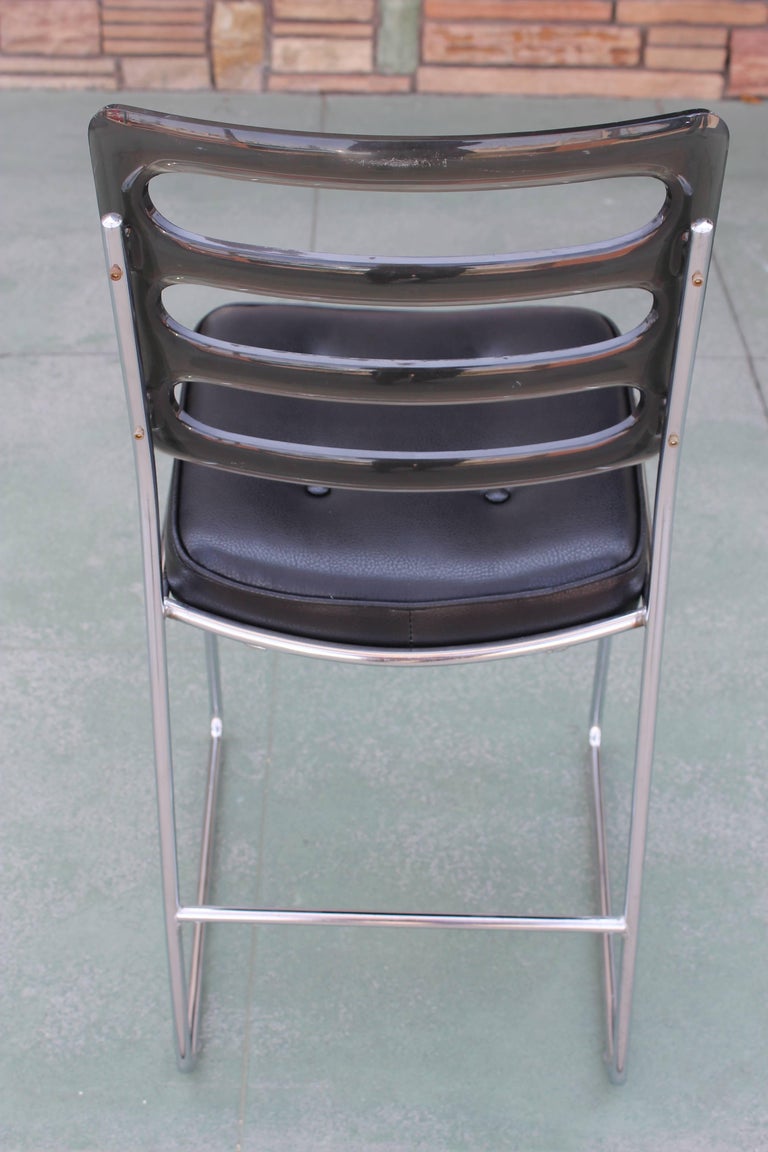 Set of Four Mid-Century Chromcraft Bar Stools at 1stDibs