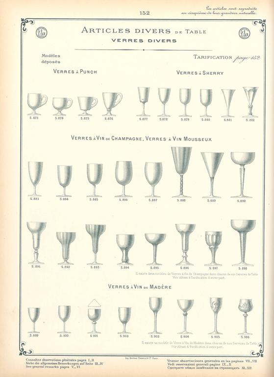 Compagnie Des Cristalleries De Baccarat 'Trade Catalogue' For Sale at ...