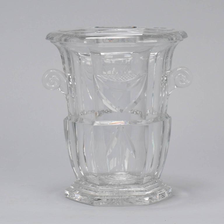 Large Early 20th Century French Crystal Ice Bucket at 1stDibs