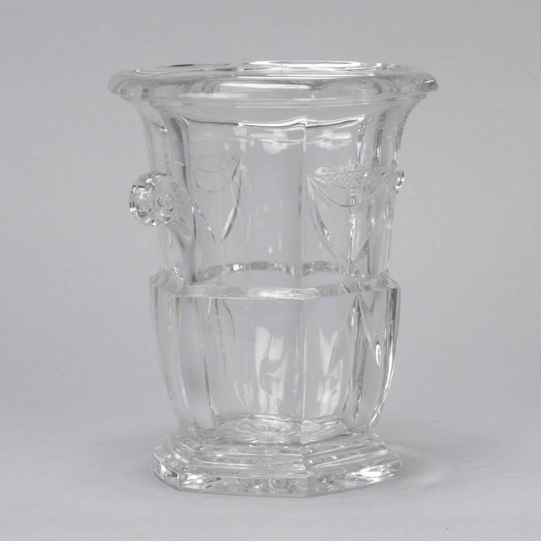 Large Early 20th Century French Crystal Ice Bucket at 1stDibs