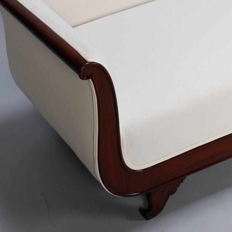 Empire Style Sofa with Mahogany Base at 1stDibs