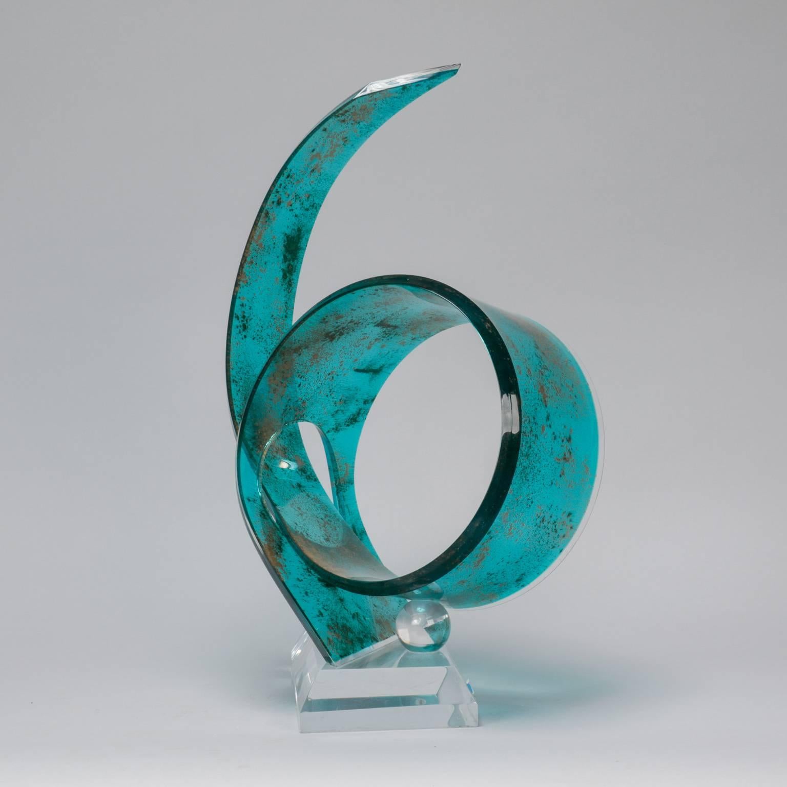 Shlomi Haziza Green and Gold Acrylic Sculpture For Sale at 1stDibs ...