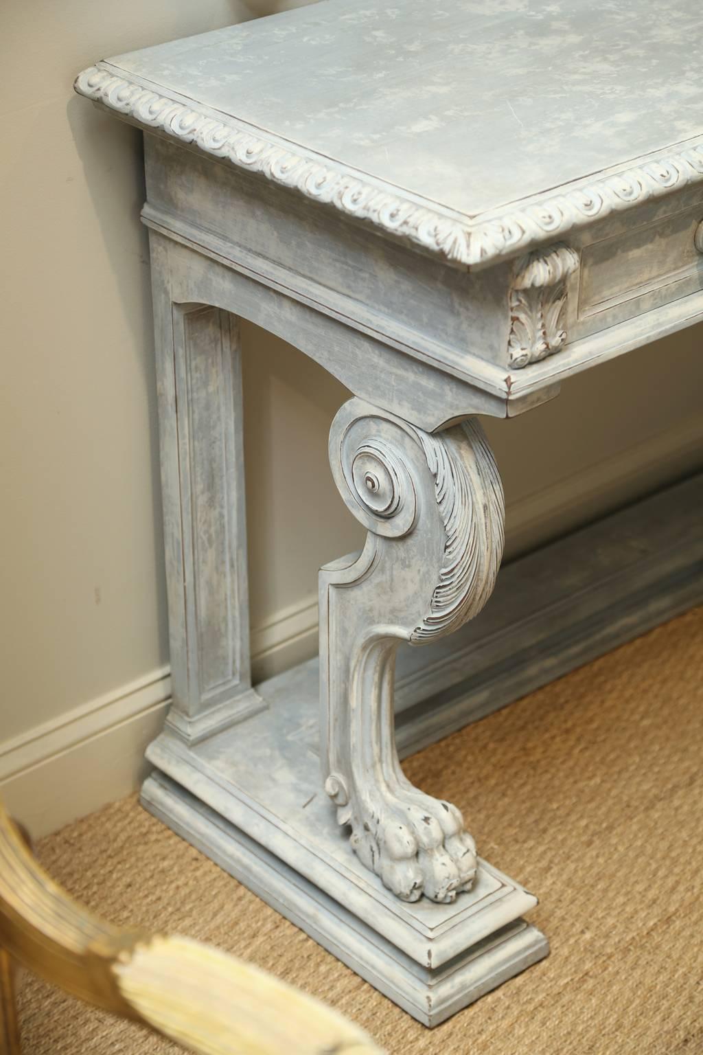 Painted Regency-Form Console Table at 1stDibs