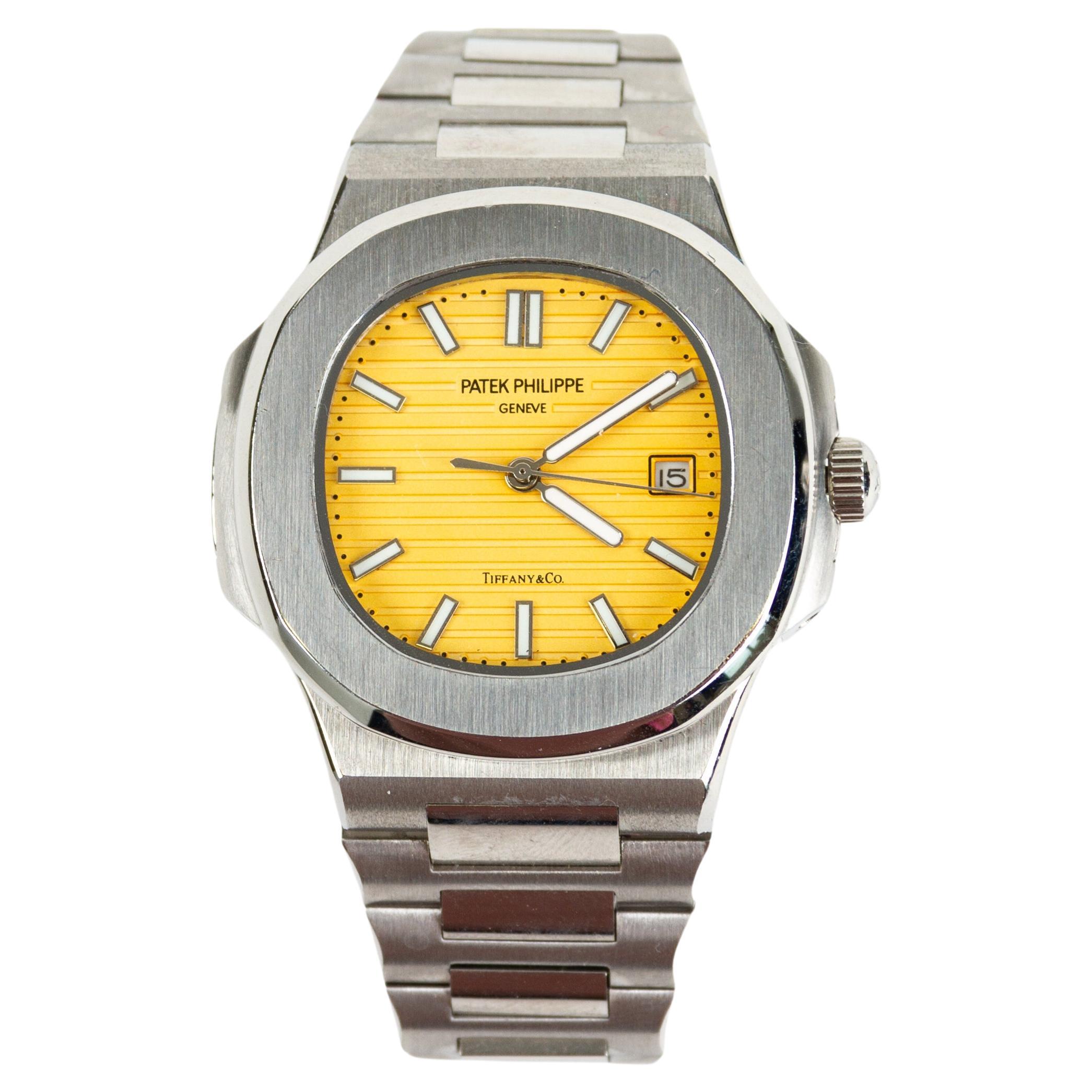 Homage to Patek Tiffany and Co Men's Yellow Dial Automatic Watch For ...