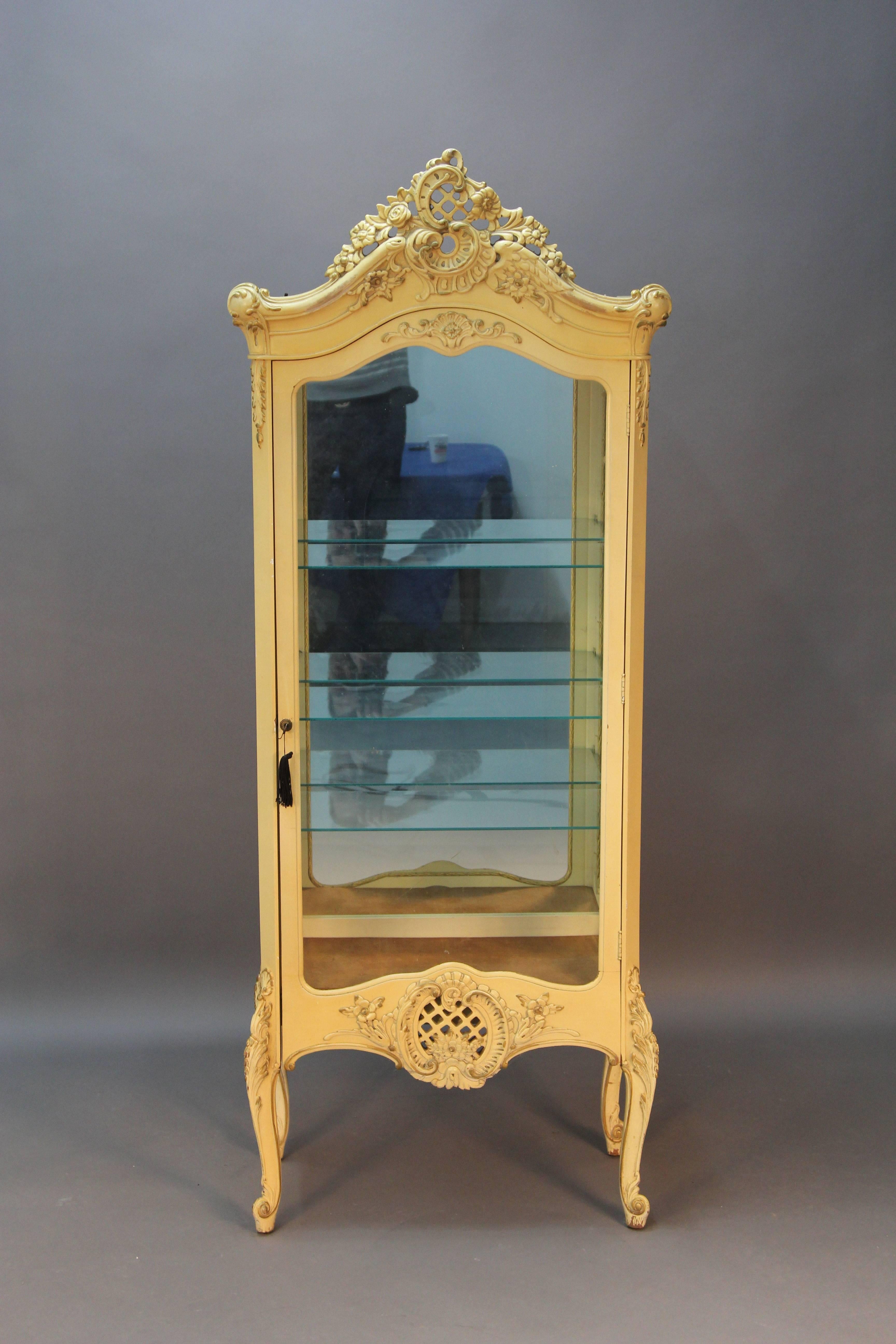 French Style Curio Cabinet at 1stDibs | french country curio cabinet ...