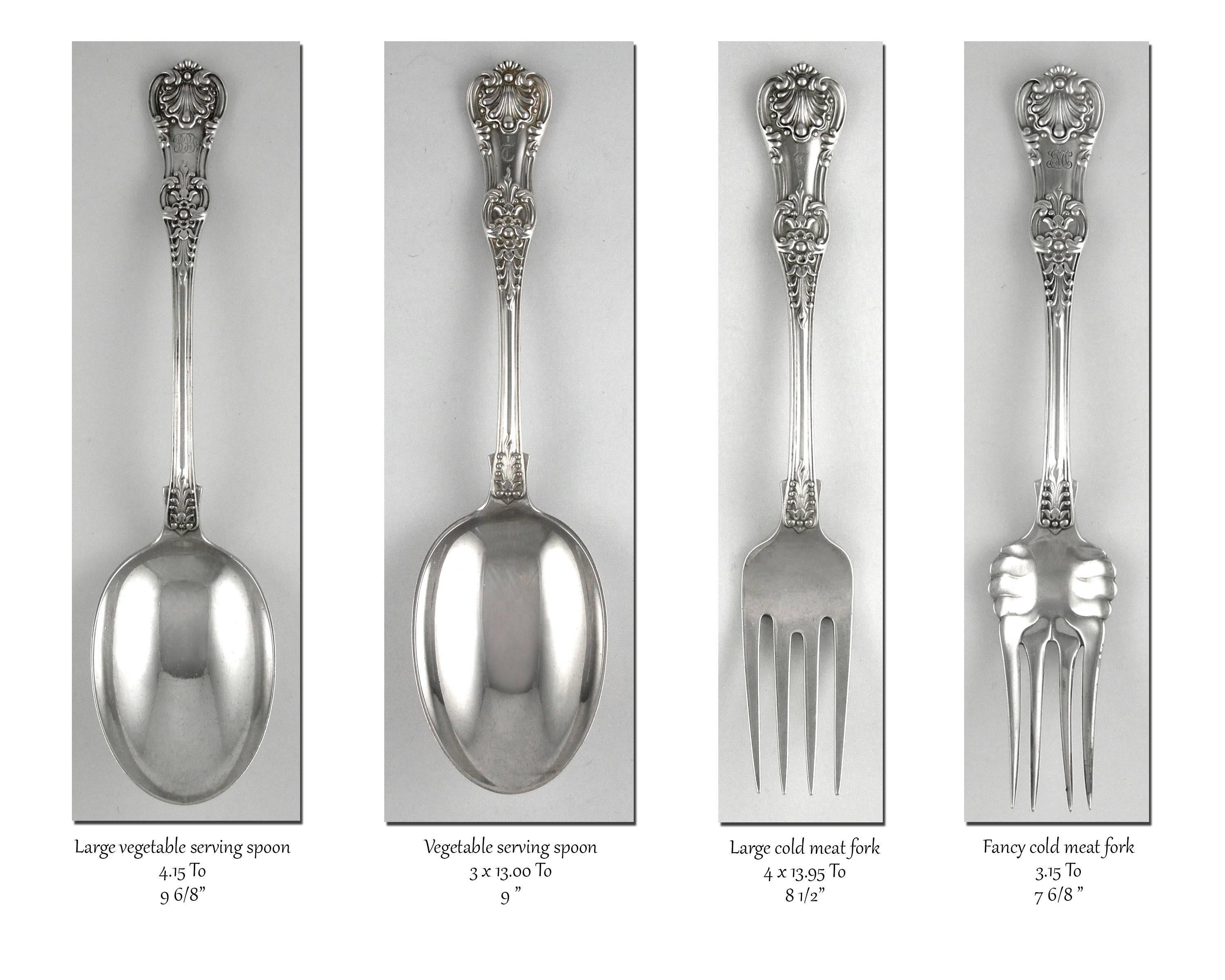 Tiffany English King 246 Piece Sterling Flatware Set For Sale at ...