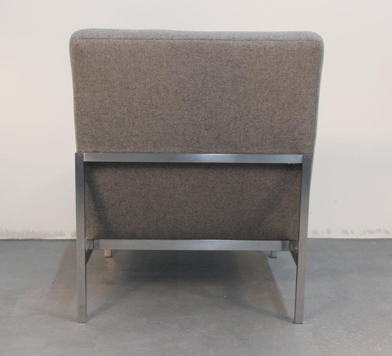 Pair of Florence Knoll Parallel Bar Lounge Chairs at 1stDibs