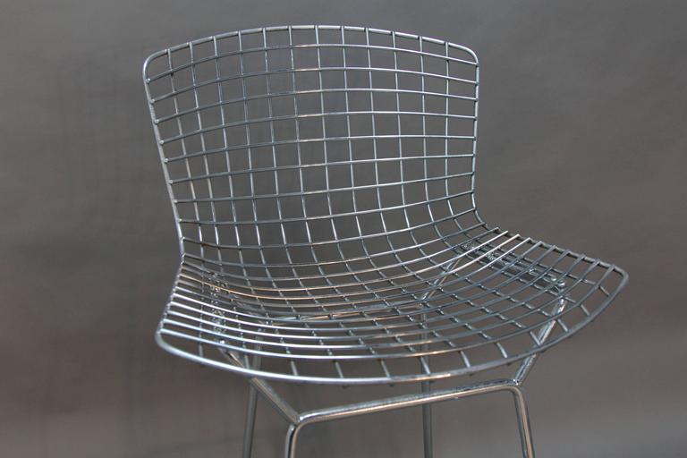 Set of Four Bertoia Bar Stools for Knoll at 1stDibs