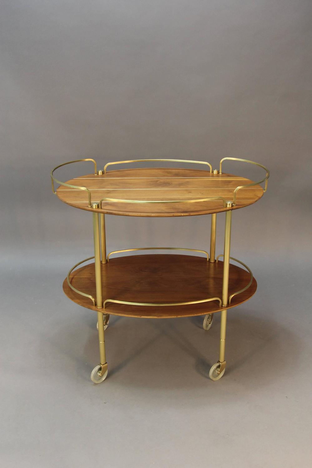 Vintage Mad Men Bar Cart For Sale at 1stdibs