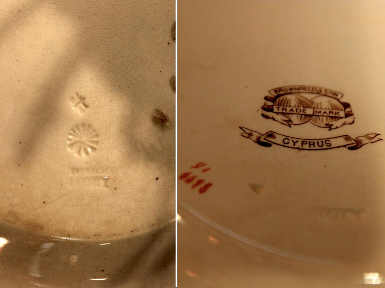 Large Collection of William Brownfield and Sons, Cyprus Pattern China ...