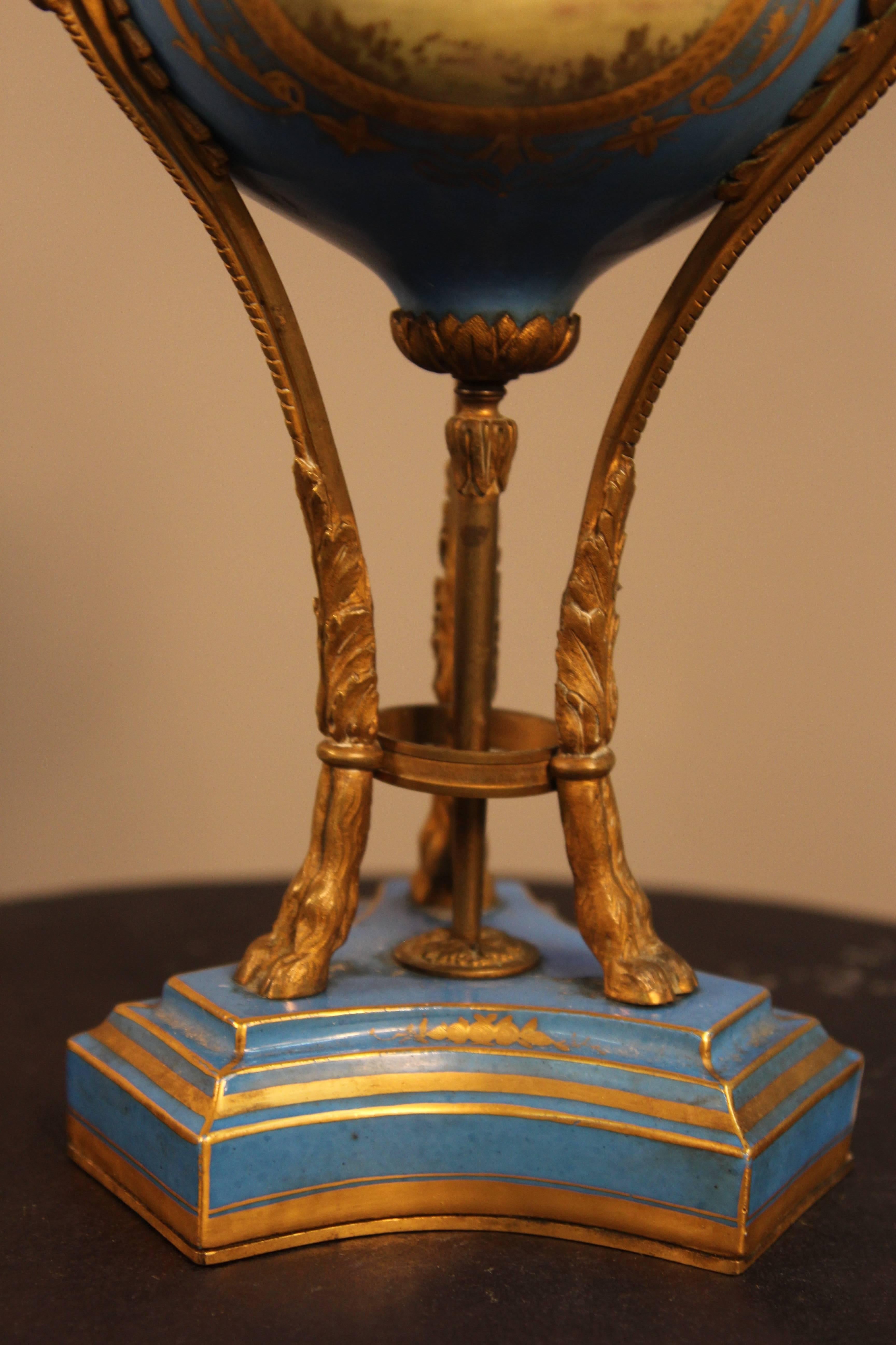 Antique Imperial Sevres Celeste Blue For Sale at 1stDibs