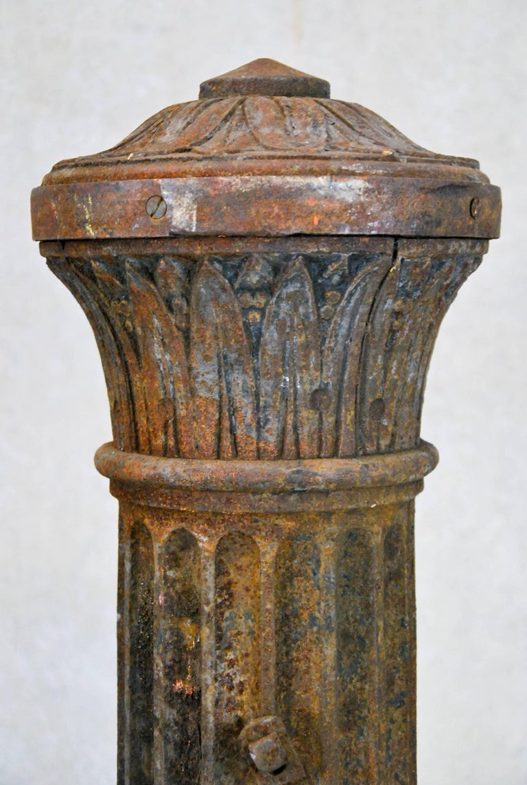 19th Century Cast Iron Posts at 1stDibs
