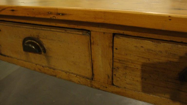 Pine Twelve Foot Convent Table, 1880 at 1stDibs