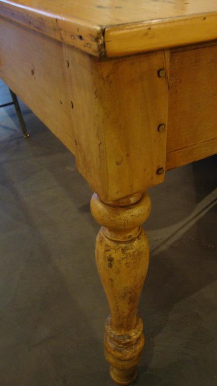 Pine Twelve Foot Convent Table, 1880 at 1stDibs