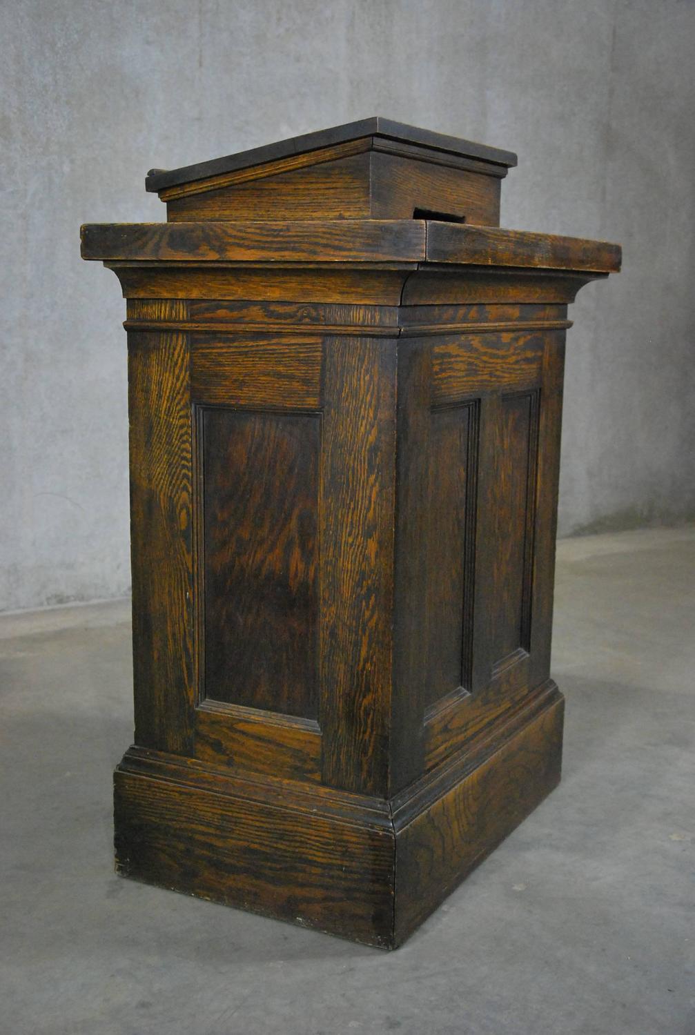 1920 Oak Lectern or Hostess Stand at 1stdibs