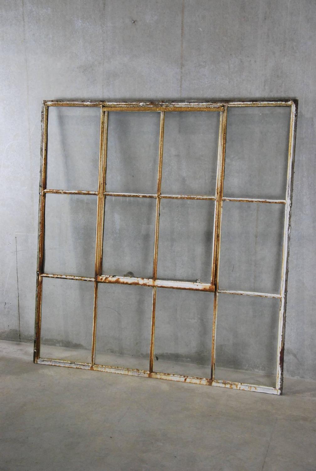 Set of Six 1920 Steel Factory Window For Sale at 1stdibs