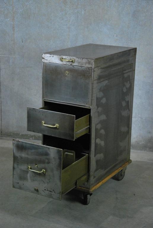 1930 Lift Top Metal Industrial Filing Cabinet at 1stDibs | industrial ...