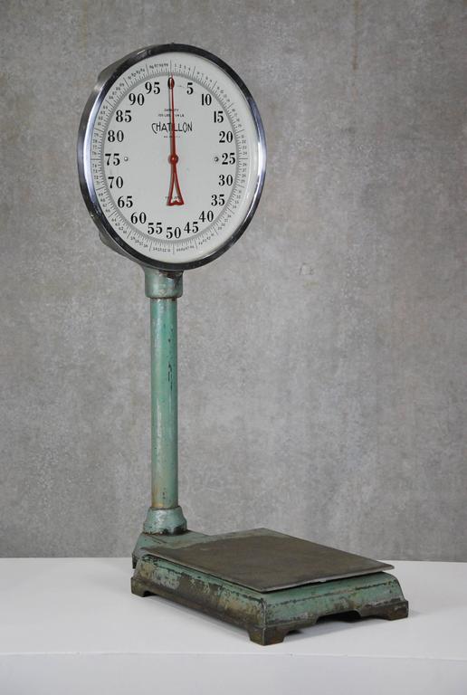 1930 Chatillon Lollipop 100 lb Industrial Floor Scale at 1stDibs ...