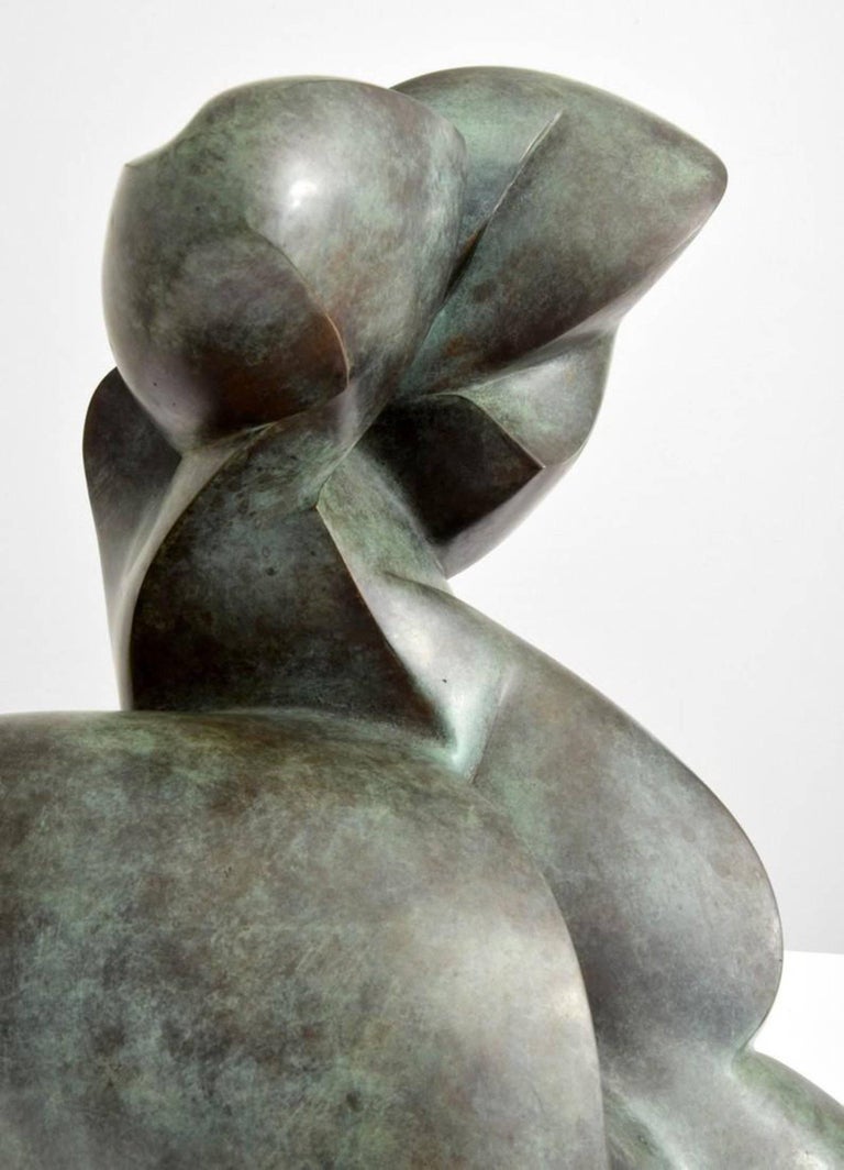 Large Dominique Polles Abstract Bronze Sculpture at 1stdibs