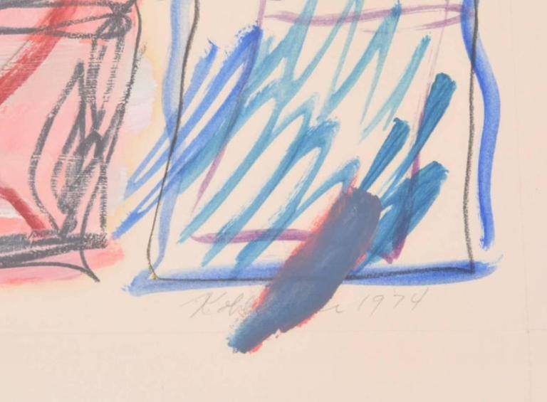 Monumental Ida Rittenberg Kohlmeyer Mixed Media Abstract, Original Work ...