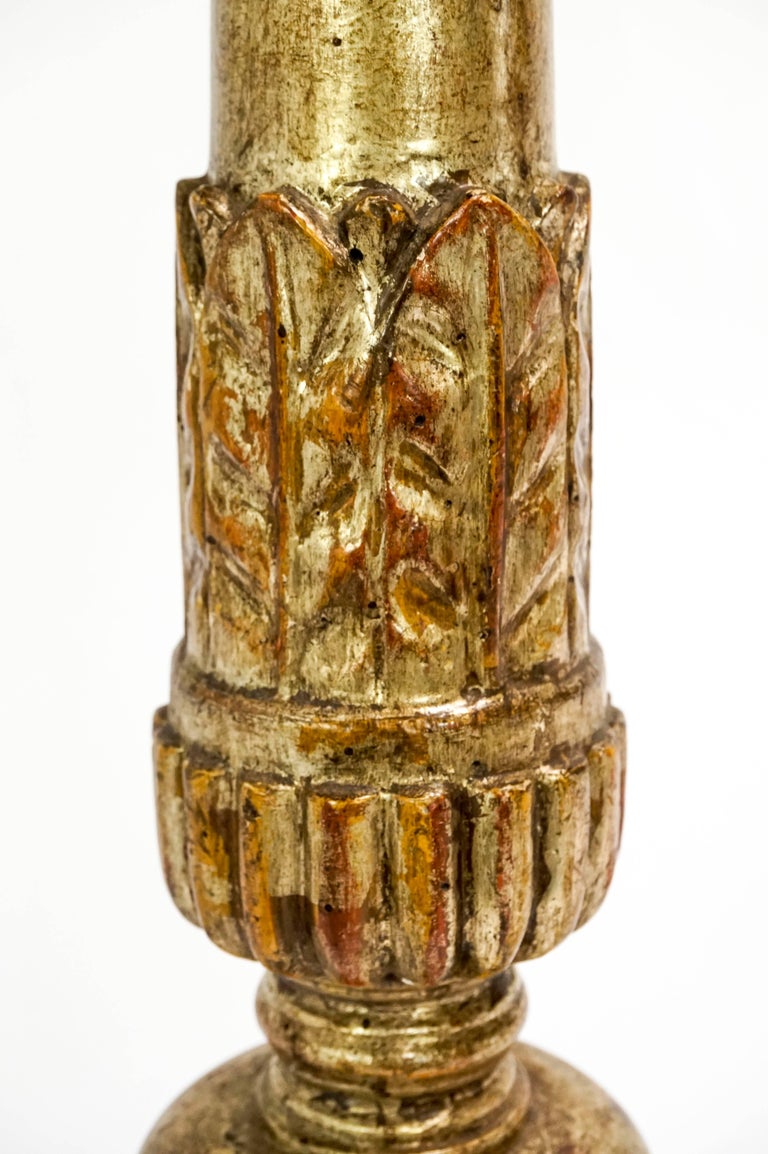 Antique Neoclassical Silver Gilded Table Lamp at 1stDibs