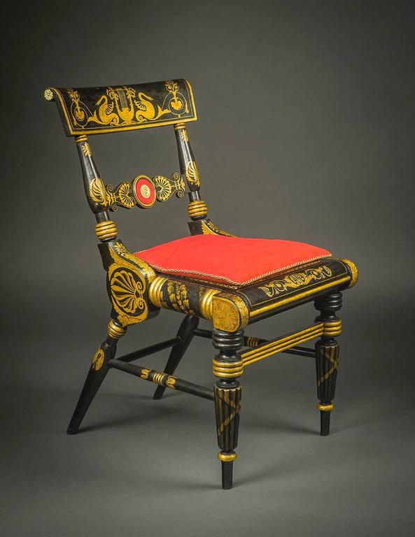 "Fancy" Painted and Gilt Side Chair in the Neo-Classical Taste For Sale ...