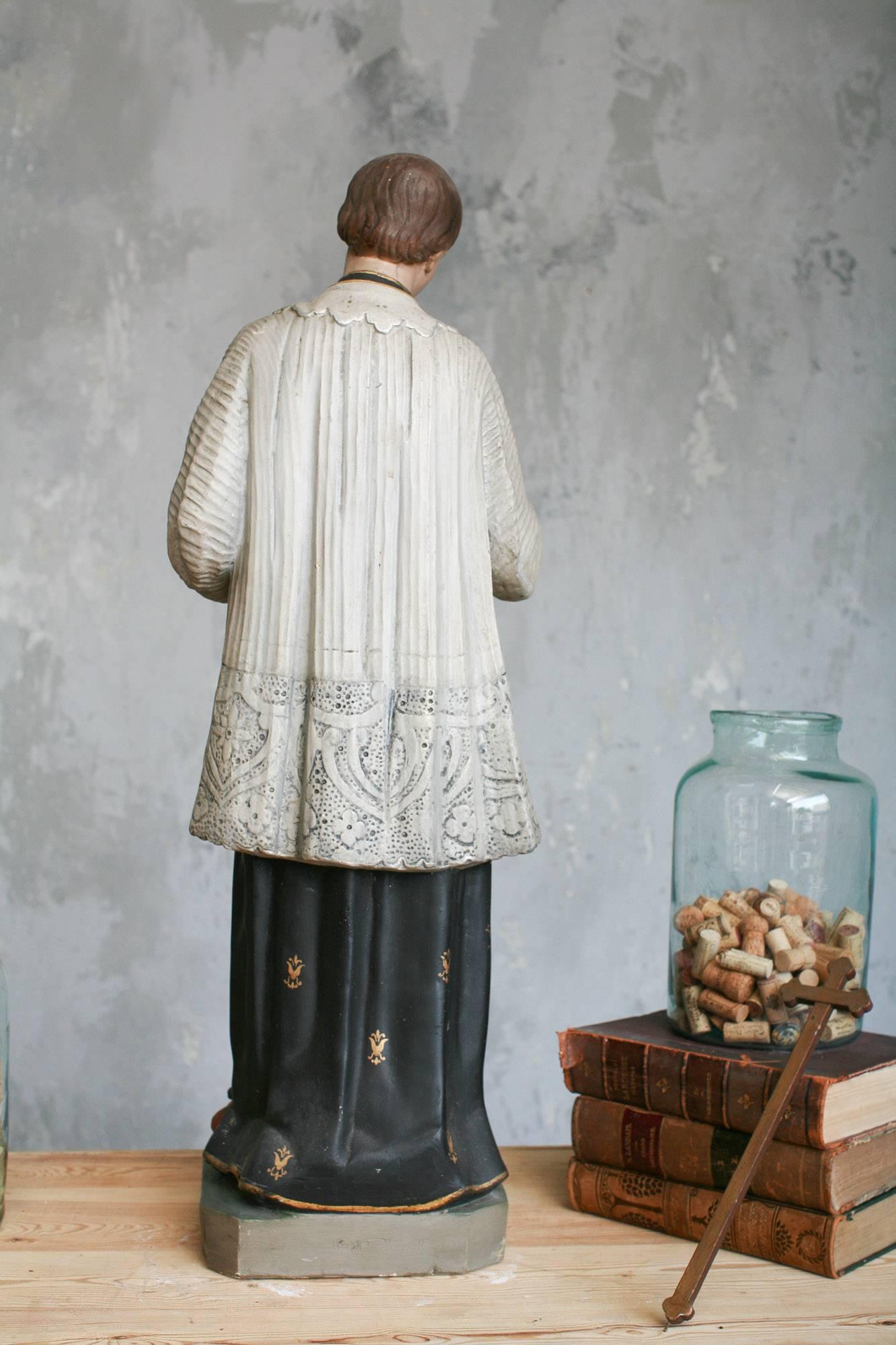 Antique Saint Aloysius Statue at 1stDibs