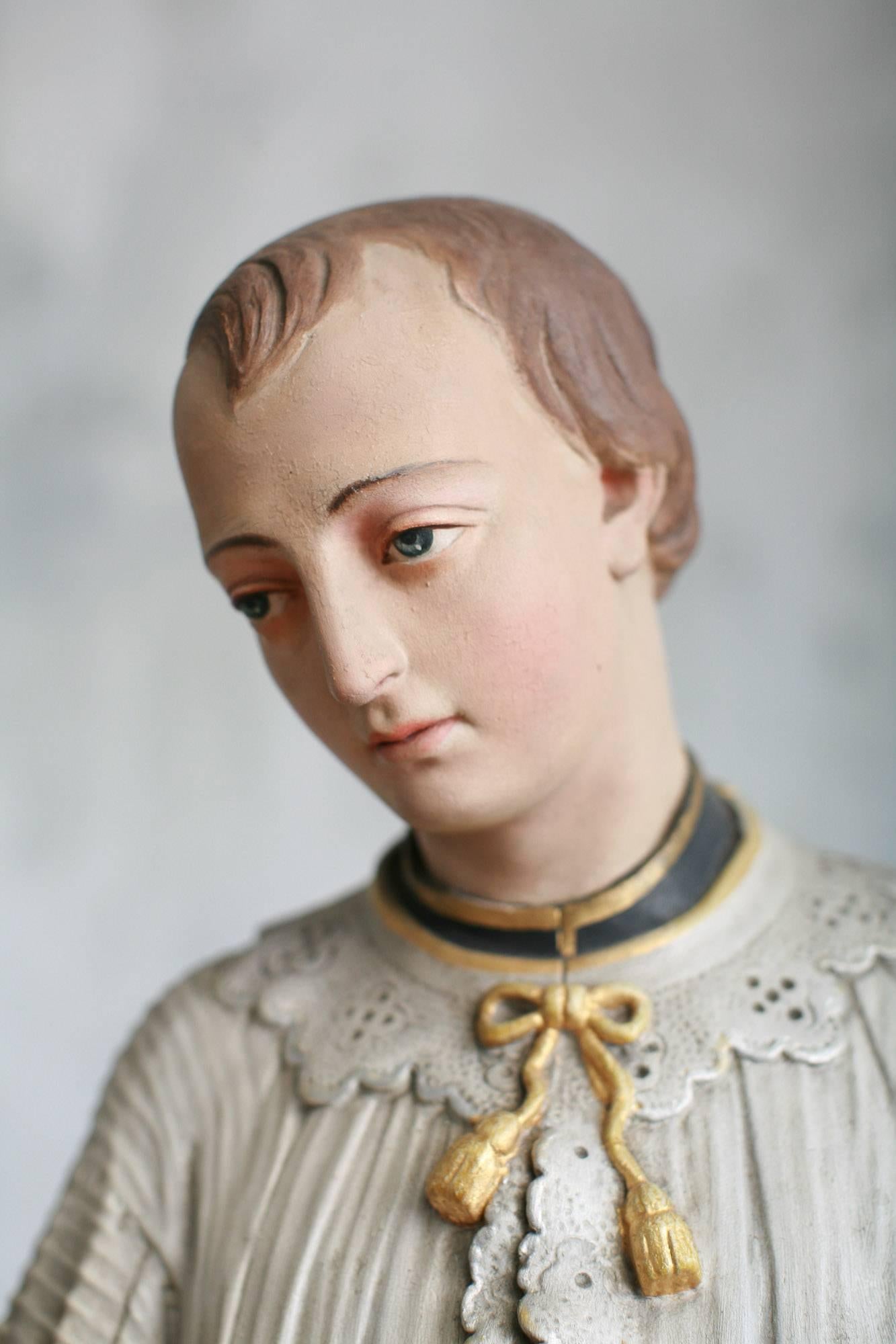 Antique Saint Aloysius Statue at 1stDibs