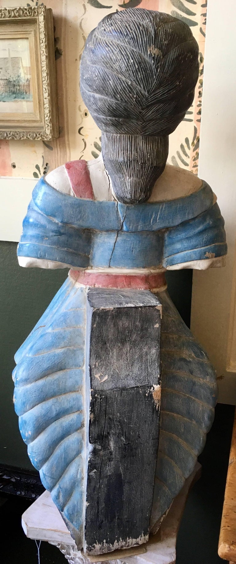 Antique Carved and Decorated Ship's Figurehead, circa 1890 For Sale at ...