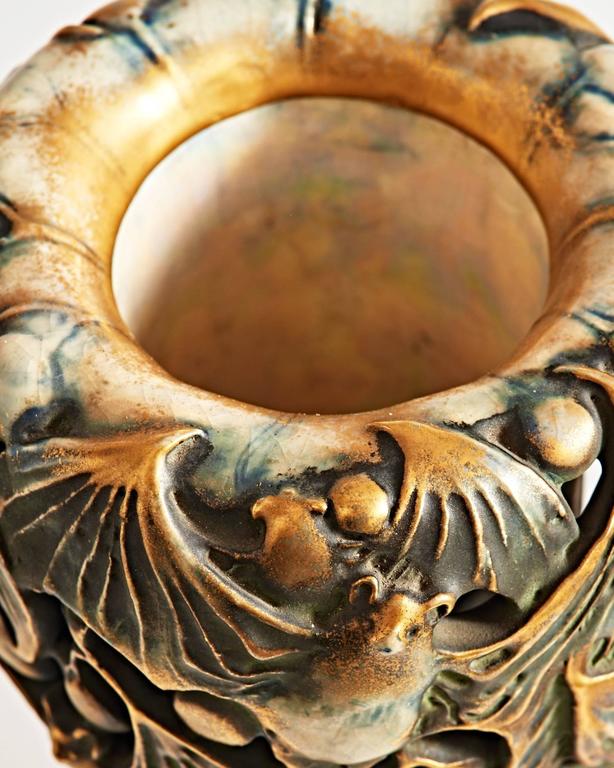 "Berry Bat Vase" Porcelain Vase by Amphora For Sale at 1stDibs