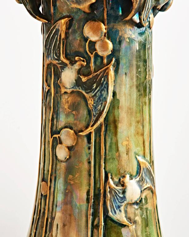 "Berry Bat Vase" Porcelain Vase by Amphora For Sale at 1stDibs