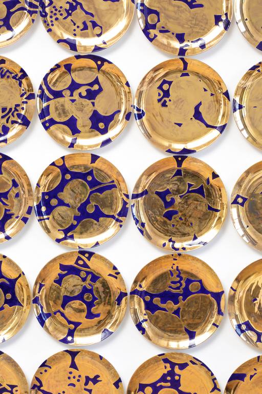 Molly Hatch Verse Ceramic Plate Wall Installation, USA, 2016 at 1stDibs