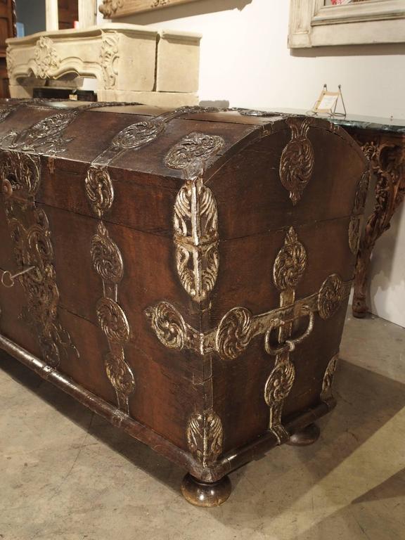 Antique German Baroque Trunk with Iron Strapping at 1stDibs | antique ...
