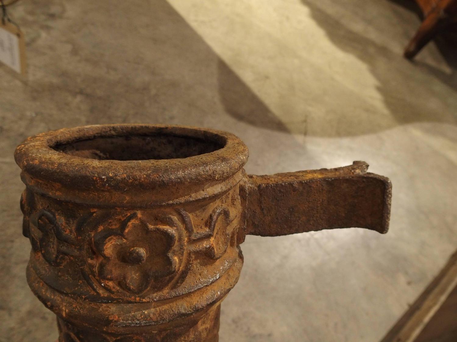 Rare Pair of Antique Iron Gutter Spouts from Bordeaux France at 1stdibs