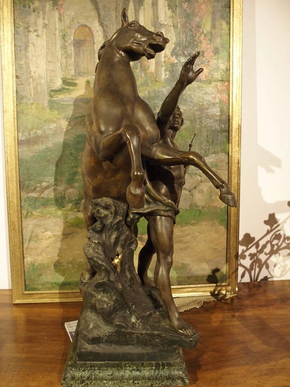 Antique French Statue of Neptune 'Creant Le Cheval' at 1stDibs | cheval ...