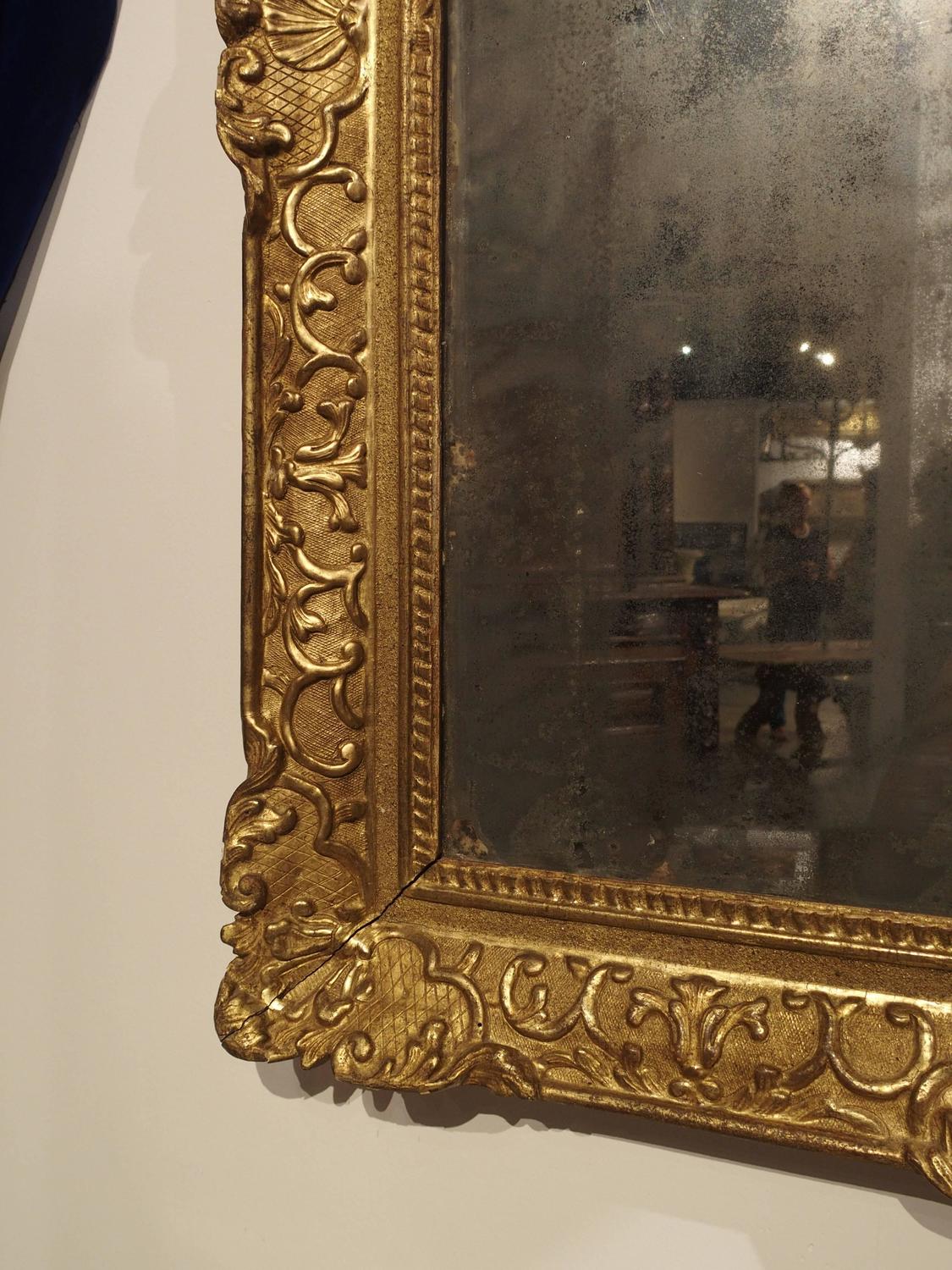 Period Louis XIV Giltwood Mirror, circa 1700, Provence For Sale at 1stdibs