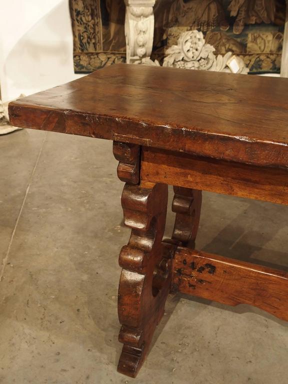 Antique Walnut Wood Console Table from Italy, 1600s at 1stDibs
