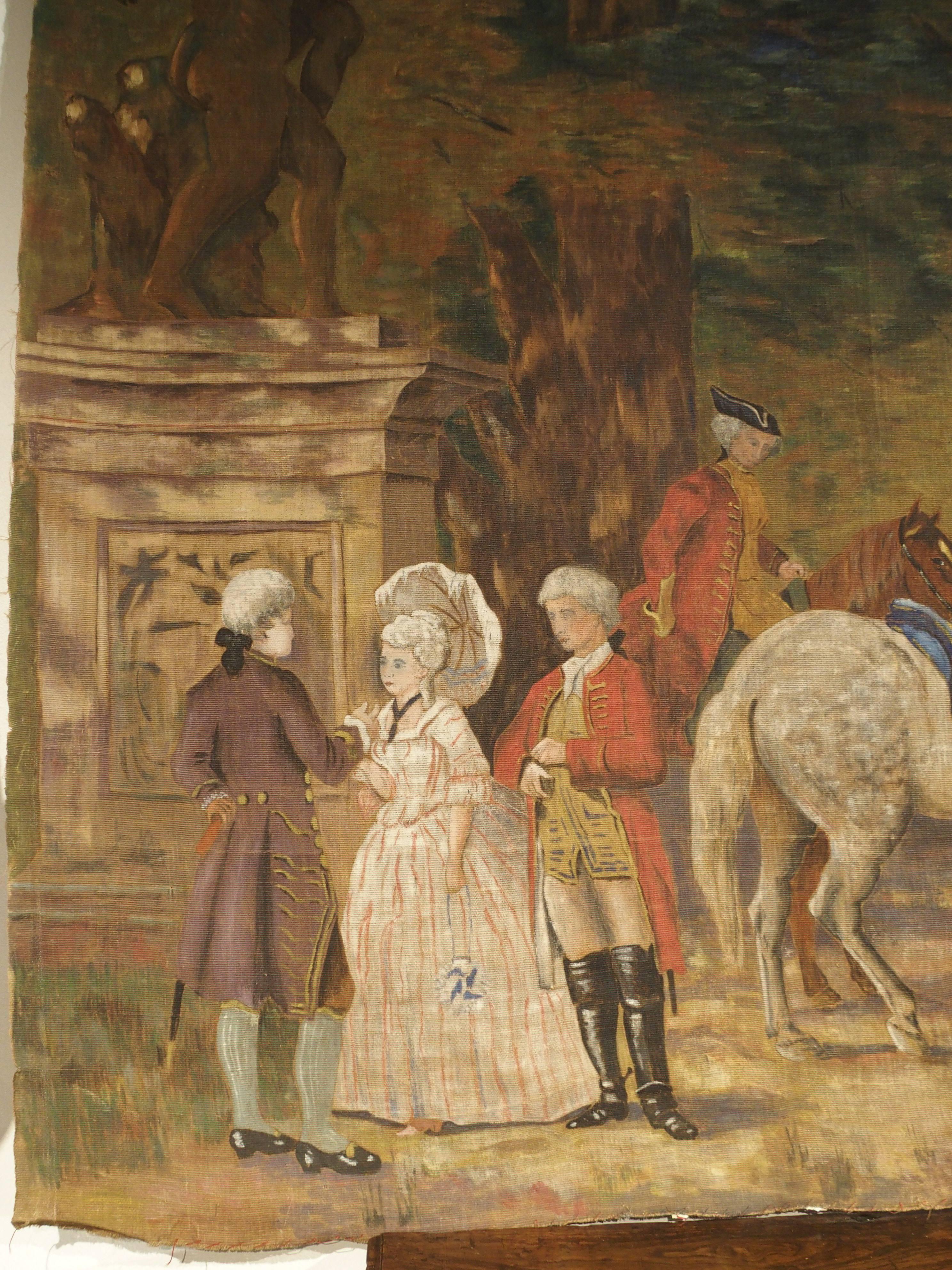 Large Antique Canvas Painting from France, Early 1900s at 1stDibs ...