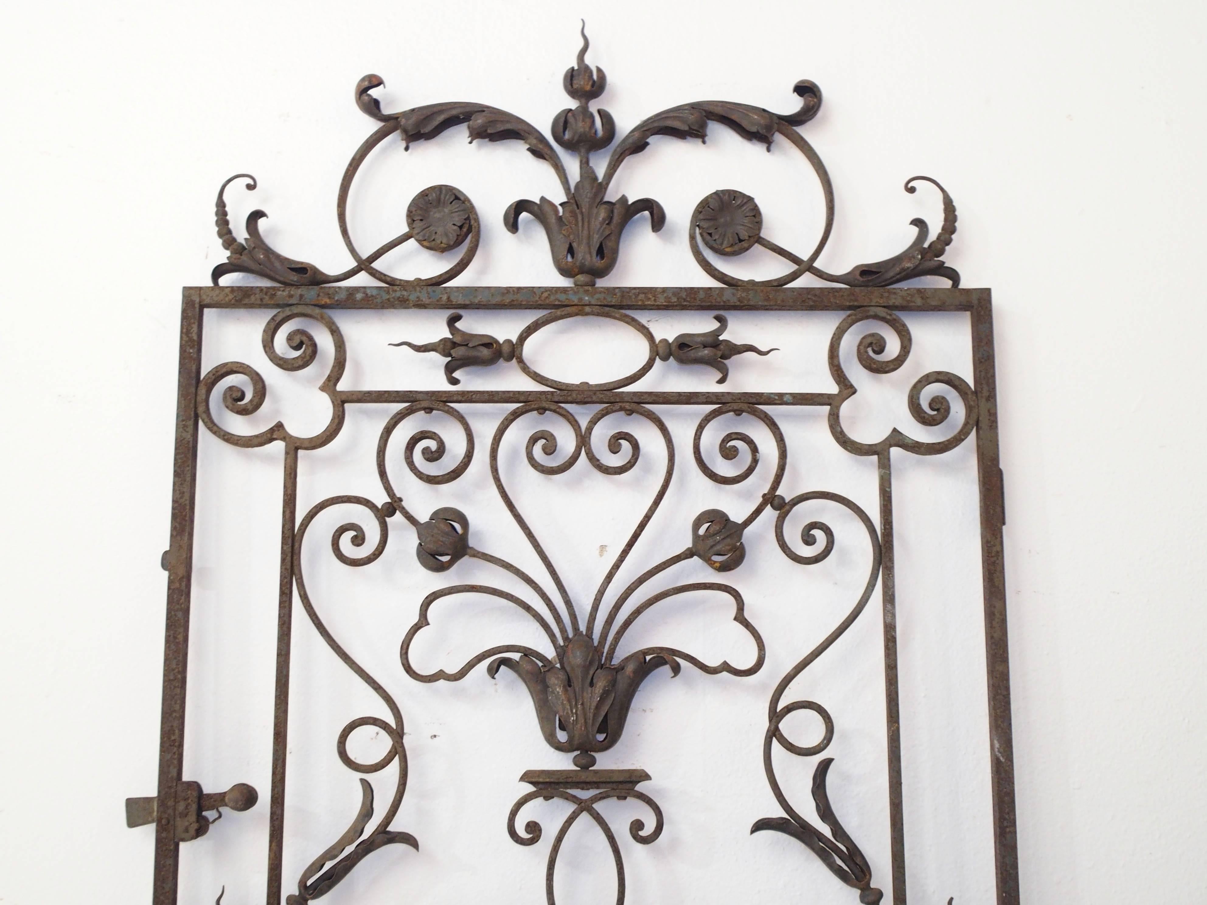 Antique Iron Gate from France, 19th Century at 1stDibs