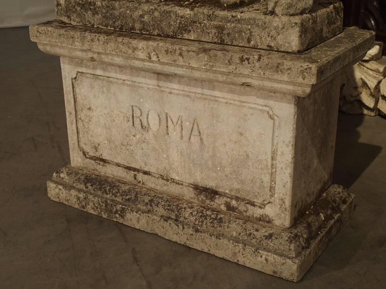 Antique Capitoline Wolf of Rome, Carved Pietra Di Vicenza Stone, circa ...