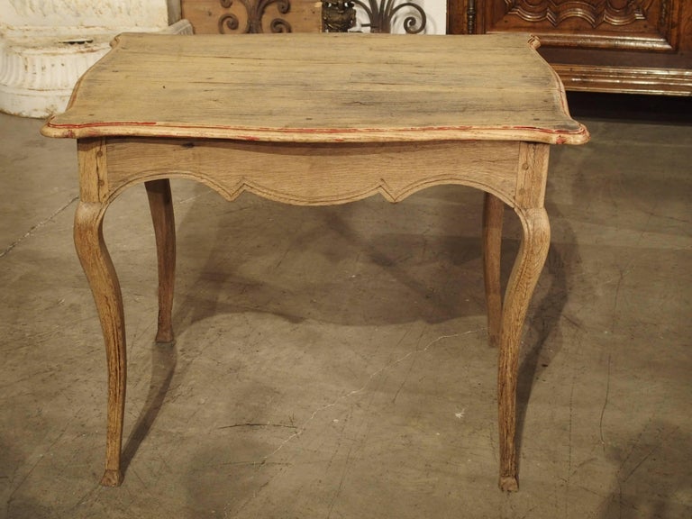 Early 1700s, Stripped Oak Side Table from France at 1stDibs