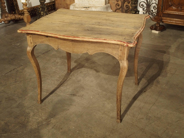 Early 1700s, Stripped Oak Side Table from France at 1stDibs
