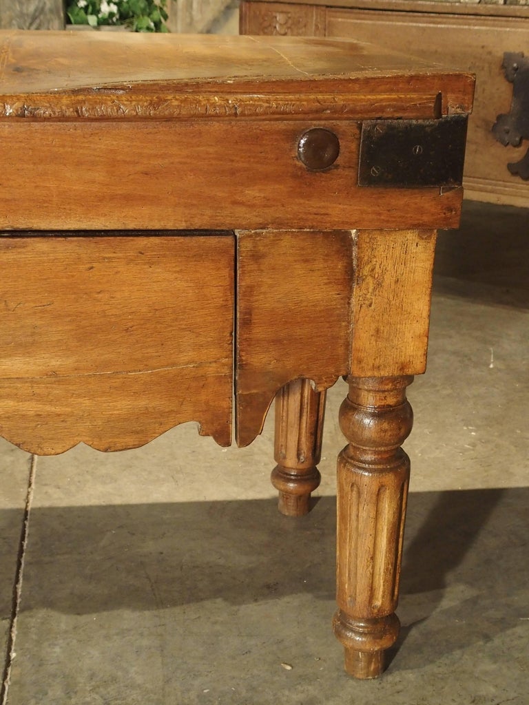 Antique French Butcher Block from Dijon, circa 1895 at 1stDibs