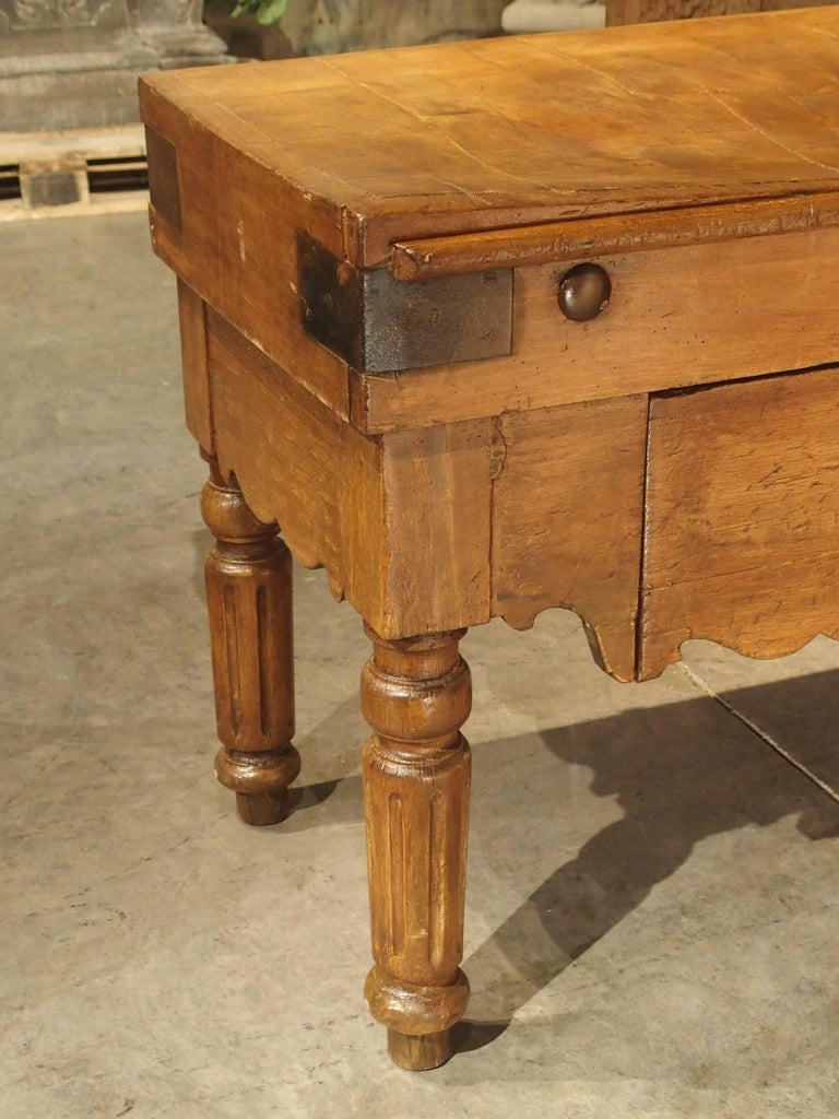 Antique French Butcher Block from Dijon, circa 1895 at 1stDibs
