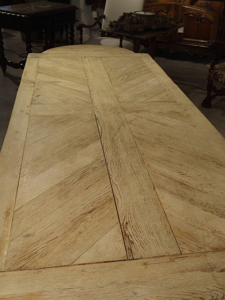 Stripped Oak French Baluster Leg Dining Table, Early to Mid-1900s at ...