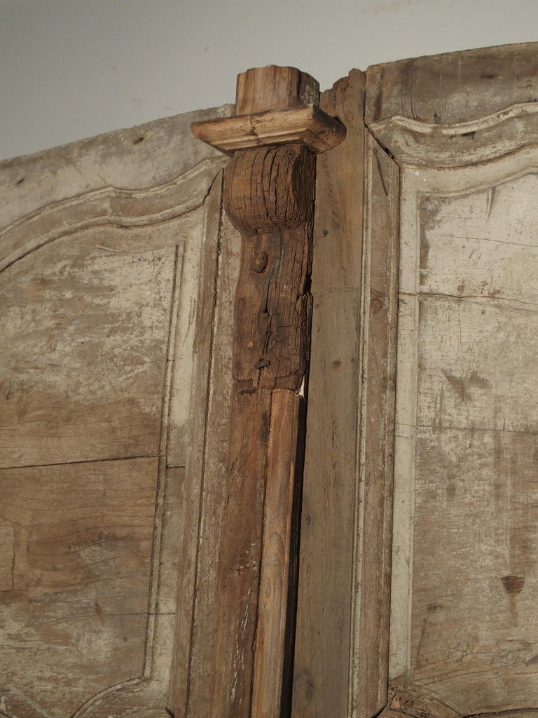 Pair of Antique French Oak Doors from Burgundy, 1700s at 1stDibs